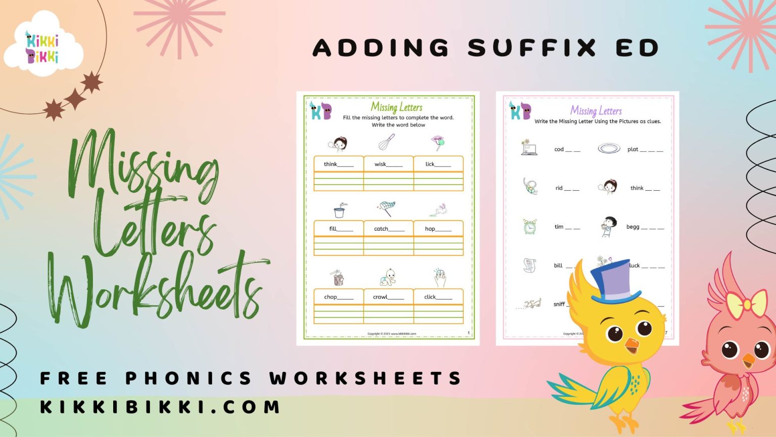 "Phonics Discovery: Exploring the 'ED' Suffix with Missing Letter"