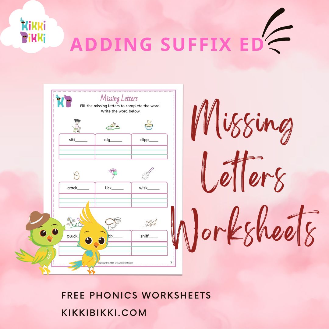 "Phonics Discovery: Exploring the 'ED' Suffix with Missing Letter"