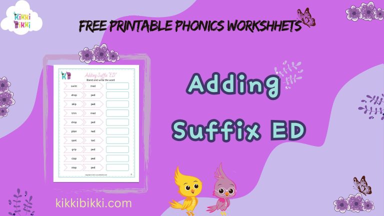 Phonics Fun: Understanding the ed Suffix – Write & Practice