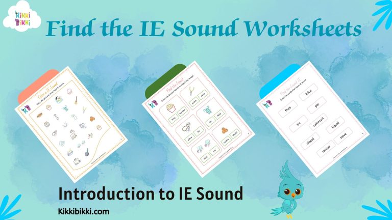 Exploring the 'IE' Sound: Find the Sound Worksheets