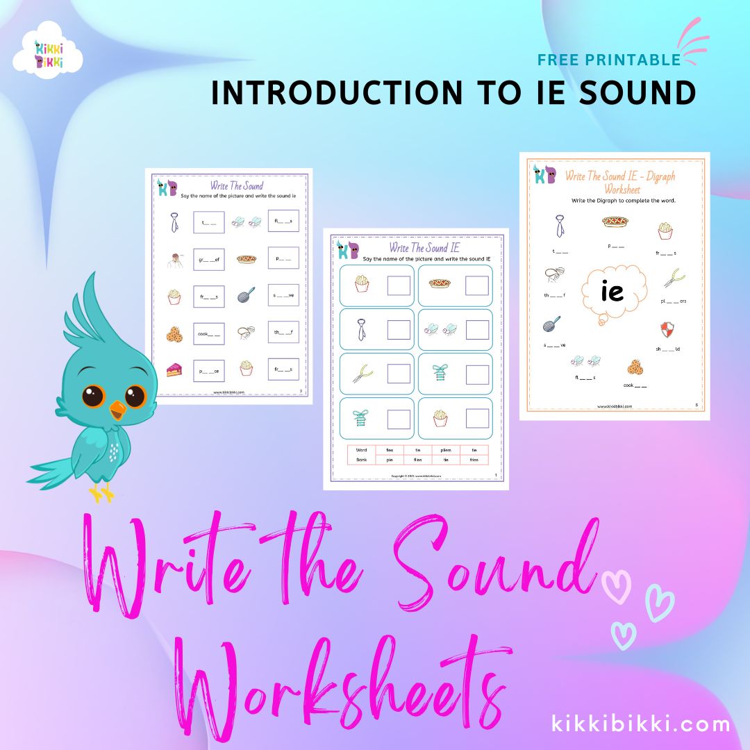 "Exploring the 'IE' Sound: Fun and Engaging Phonics Worksheets"