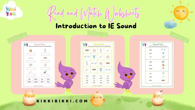 Exploring Vowel Digraphs: IE Sound Worksheets for Kids