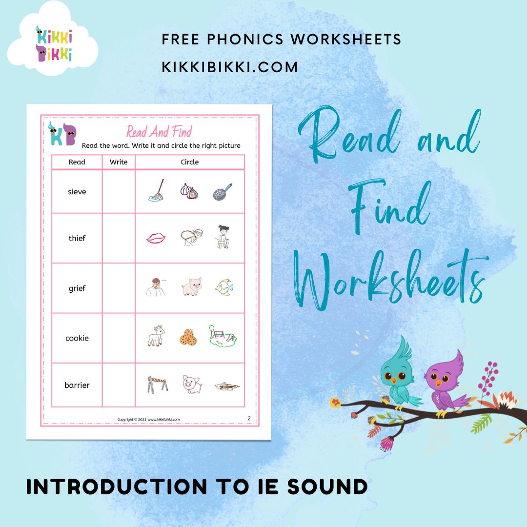 Free Vowel Digraph Worksheets for Read and Find Fun
