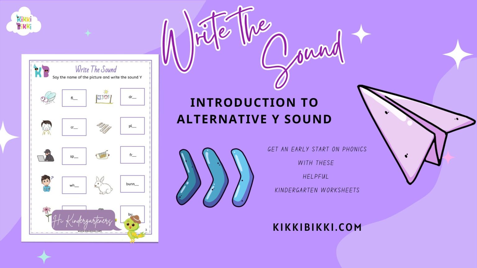 Exploring Phonics: Alternative "Y" Sound - Write the Sound