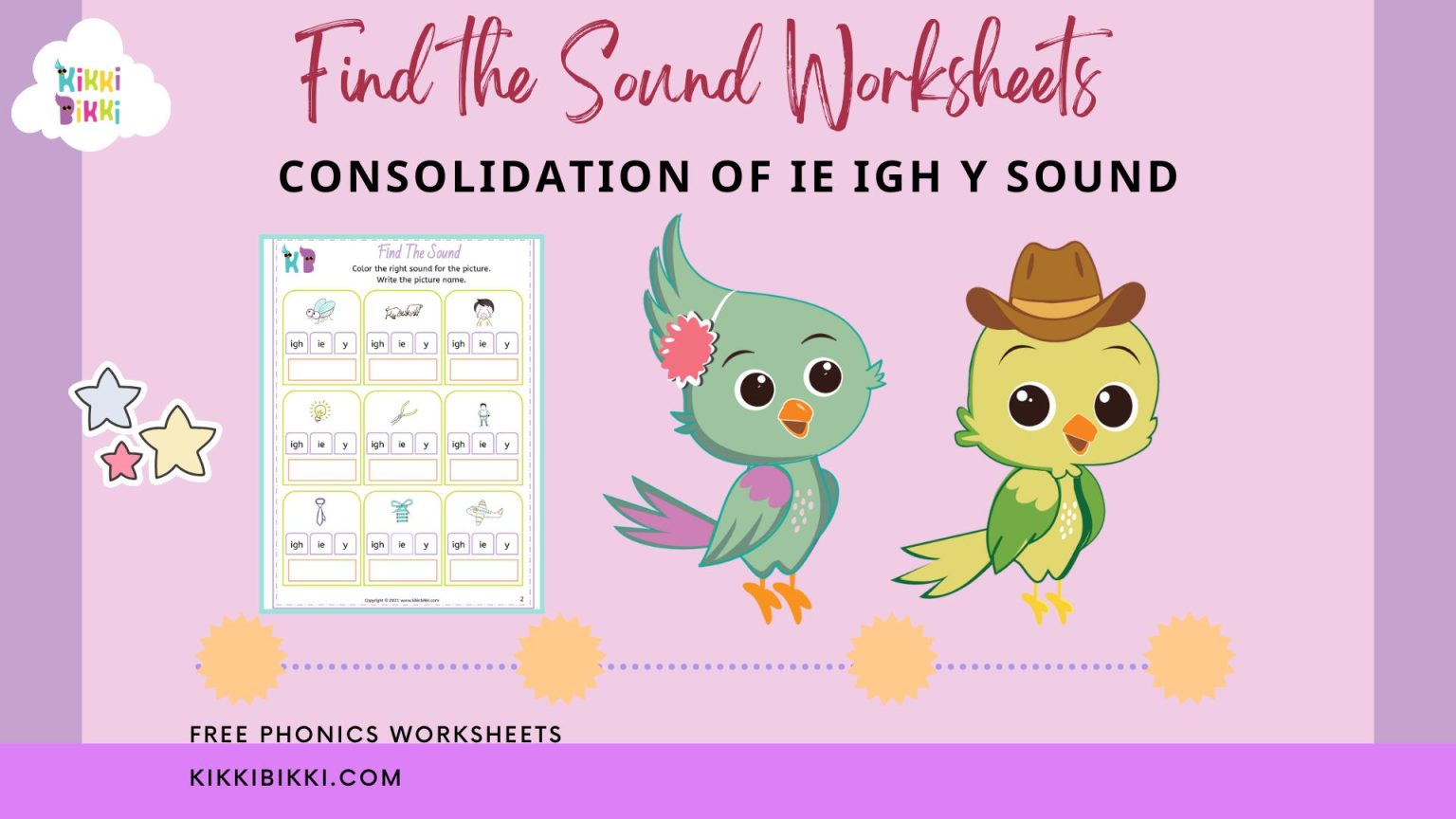 Consolidation of IE, IGH, and Y Sound Families – Find the Sound