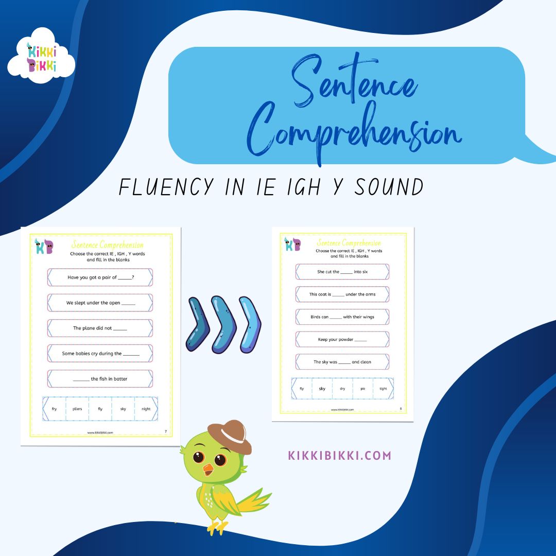 Mastering IE, IGH, and Y Sounds with Sentence Comprehension