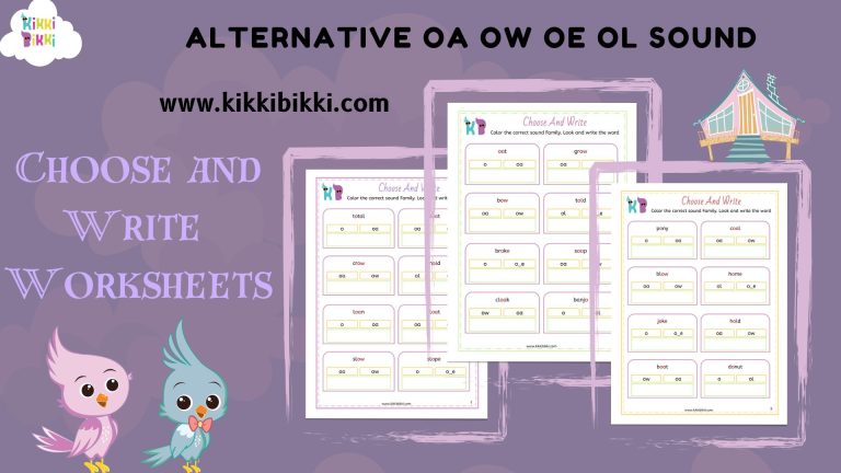 Free Vowel Digraph Worksheets for Writing Practice