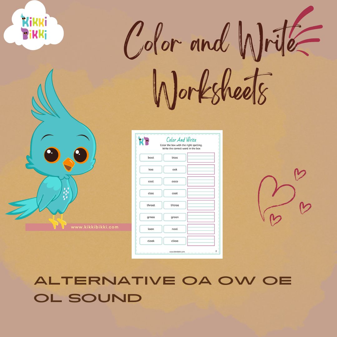 Mastering OA, OW, OE, and OL Sounds: Copy and Write
