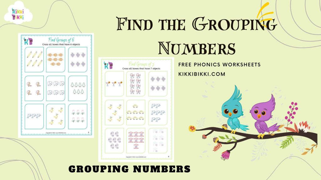 "Discover Grouping Numbers: Fun Worksheets for Kindergarten"
