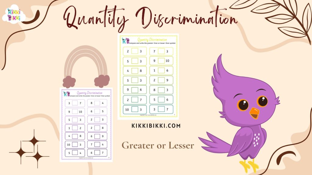 "Compare and Write Quantity Discrimination"