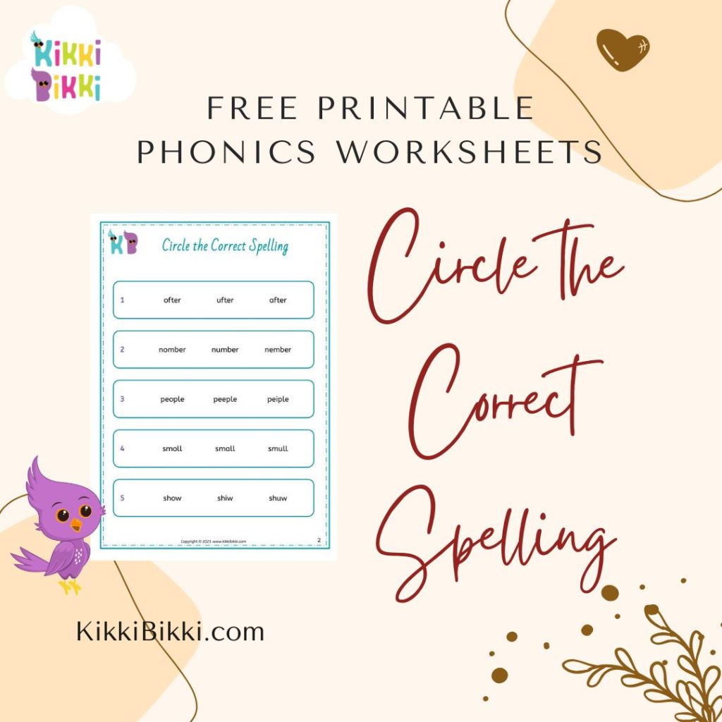 Circle the Correct Spelling Archives - KikkiBikki